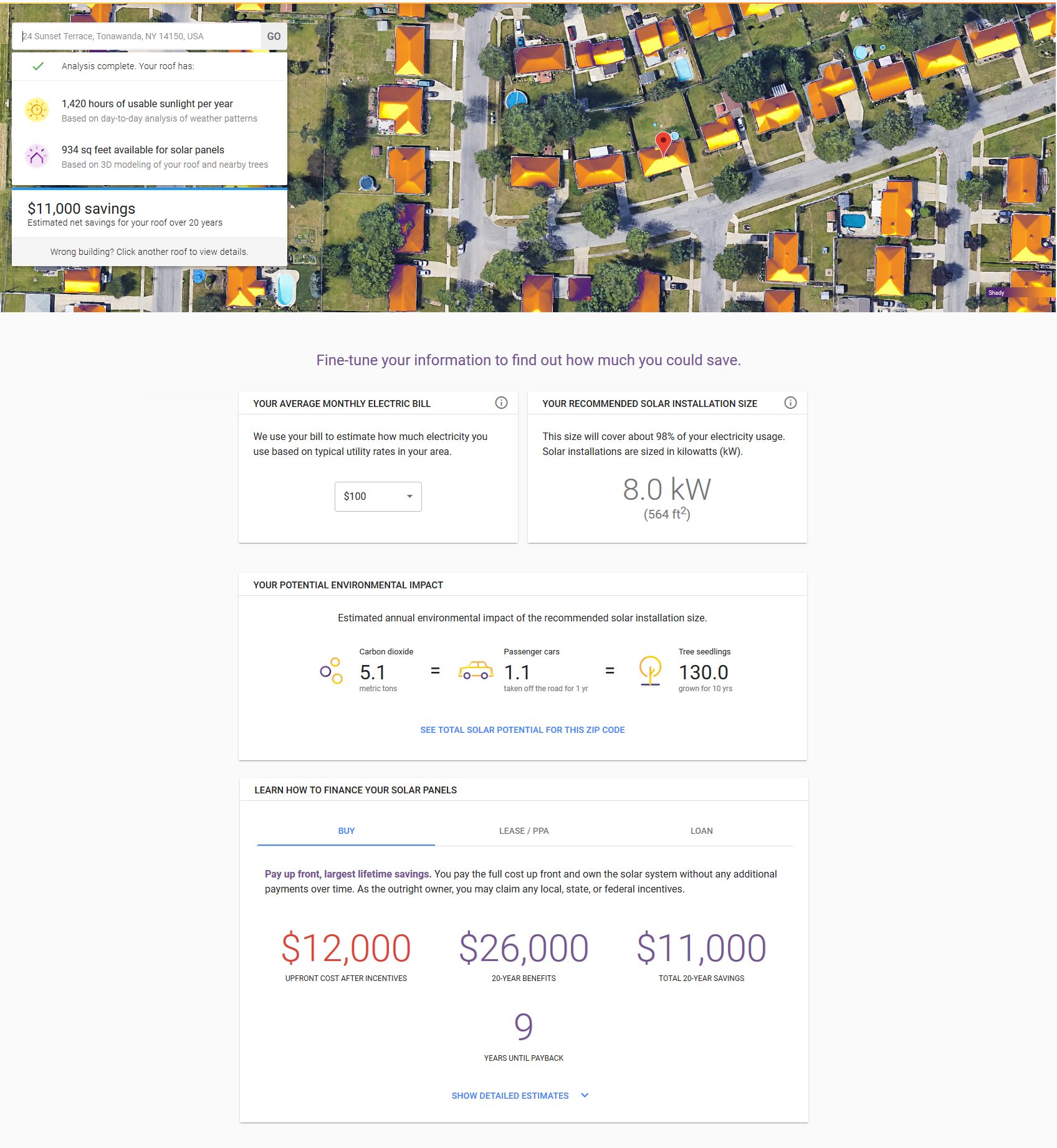 Solar Energy & Panel Installation Calculator | JEH Solar LLC